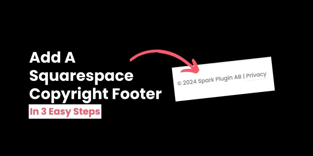 How to Add a Dynamic Squarespace Copyright Footer Year