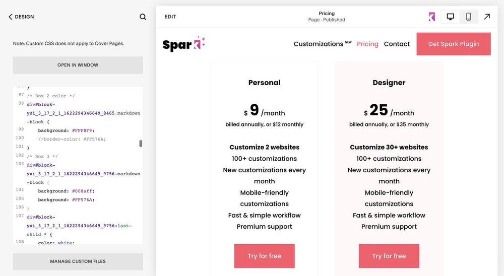 How to Add a Pricing Table in Squarespace (4 Easy Ways)