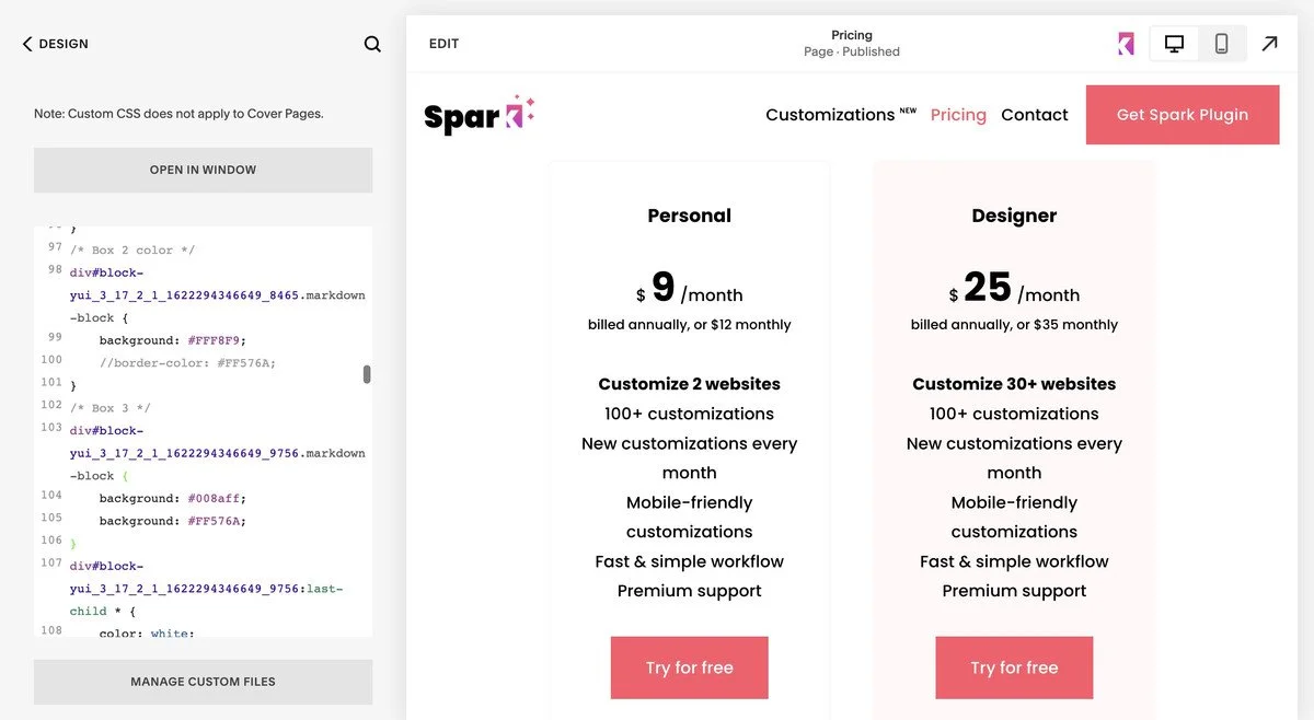 How to Add a Pricing Table in Squarespace (4 Easy Ways)