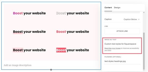 How to Add Alt Text to Images in Squarespace in 2025