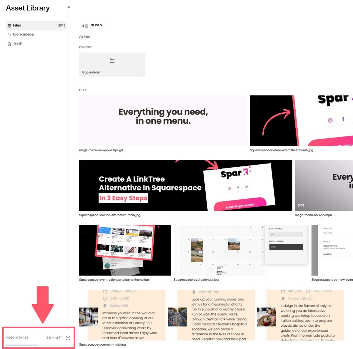 What are the Storage Limits on Squarespace Plans?