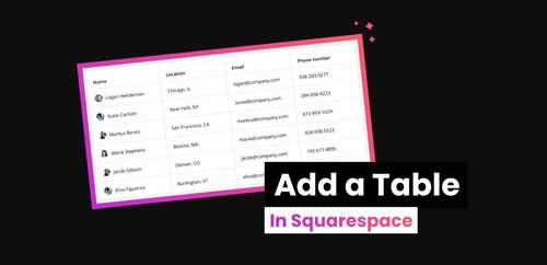 Creating a Table in Squarespace: The Ridiculously Easy Guide