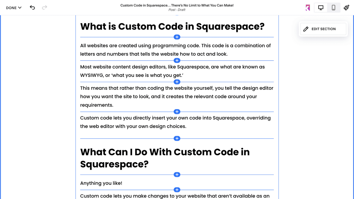 Squarespace Custom Code: The Ultimate Guide (17 Examples)