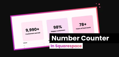 How to Add an Animated Number Counter to Squarespace (2025)