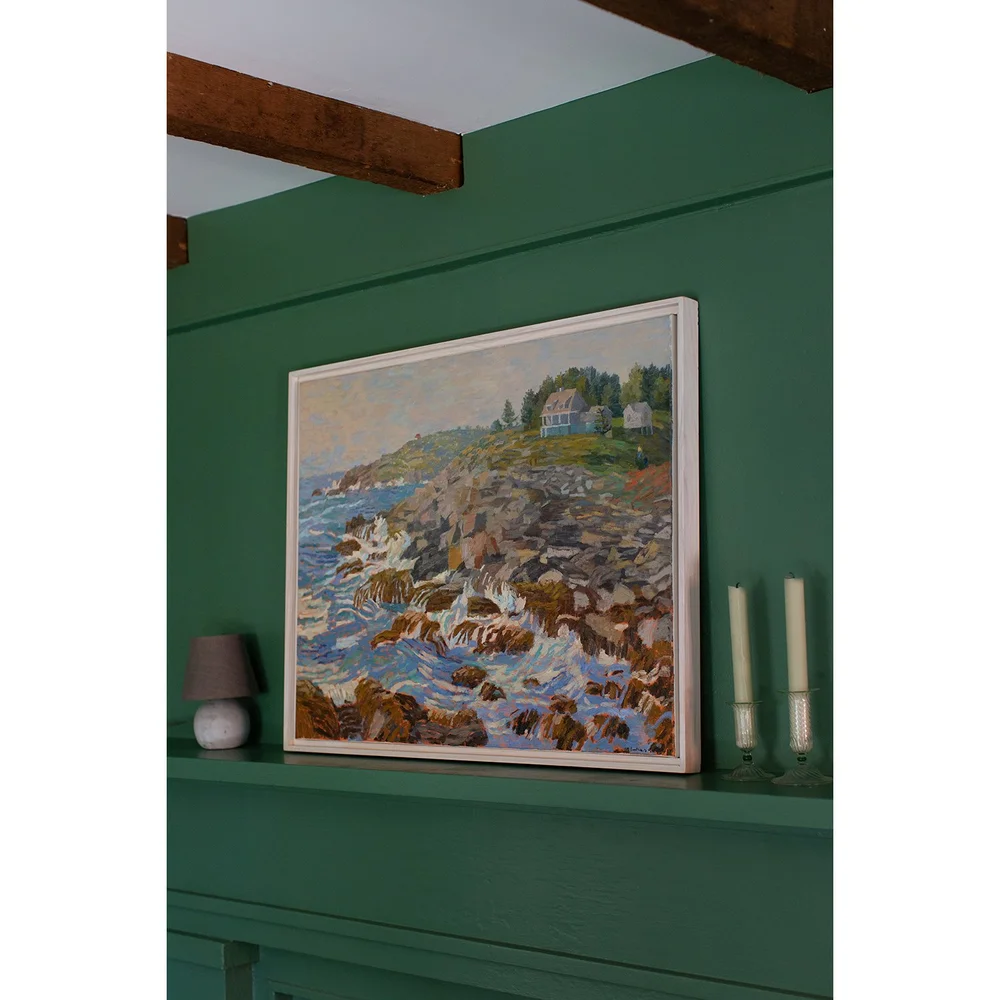 Monhegan Red House Painting by Andras Bality — The Willard Gallery