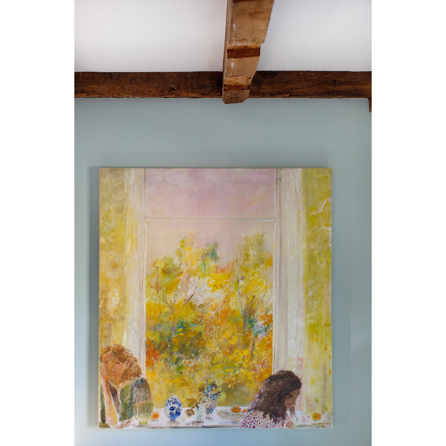 Leafy Greens and Blue Bottles by Elizabeth Endres — The Willard Gallery