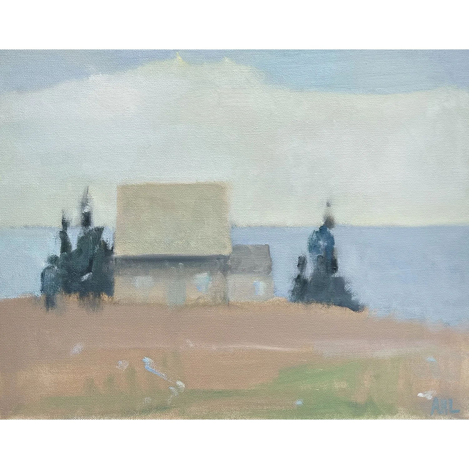 White Barn, Carmel Hill - Litchfield County Painting by Ariane Luckey ...