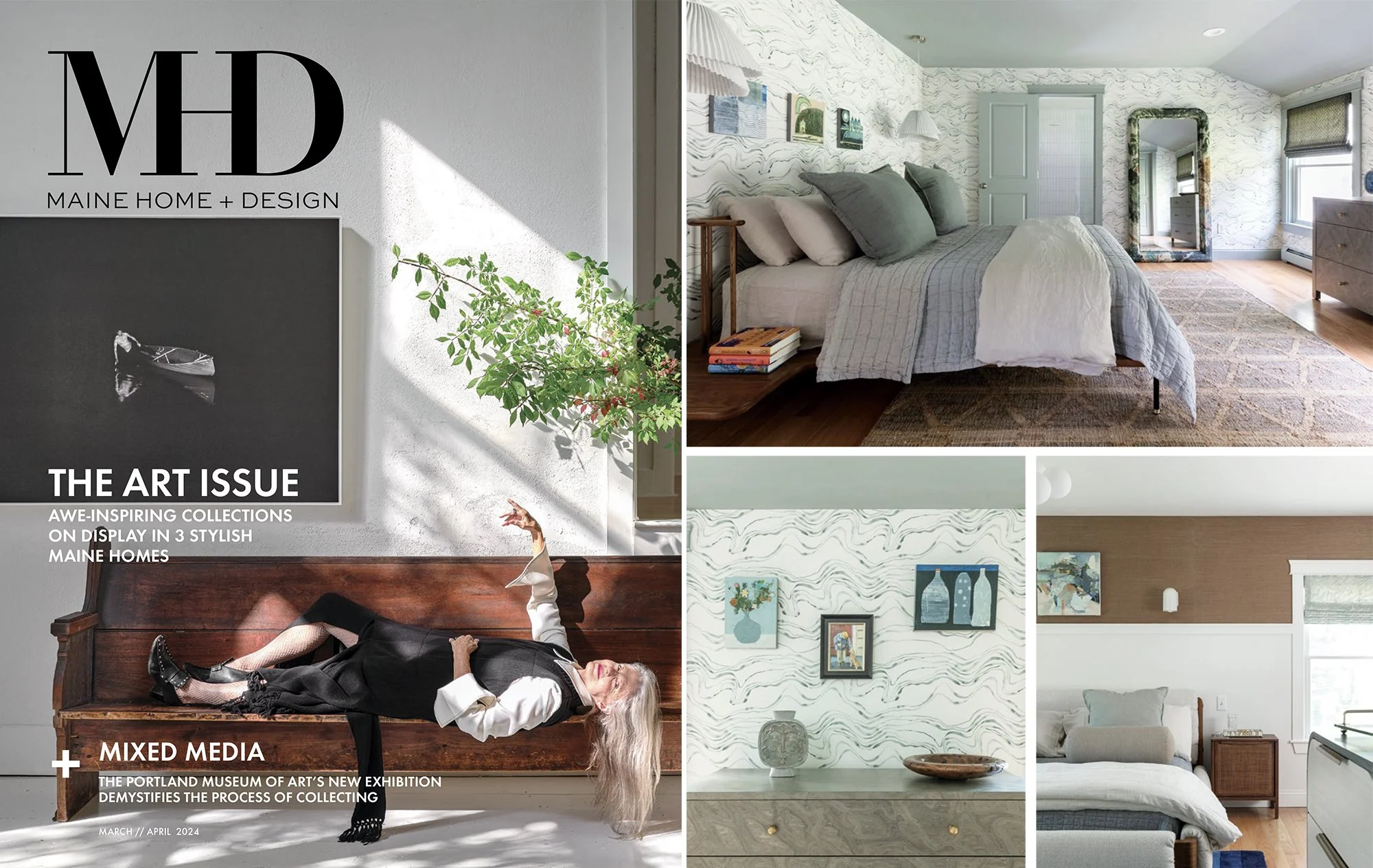 Maine Home + Design Art Issue w/ Samantha Pappas — The Willard Gallery