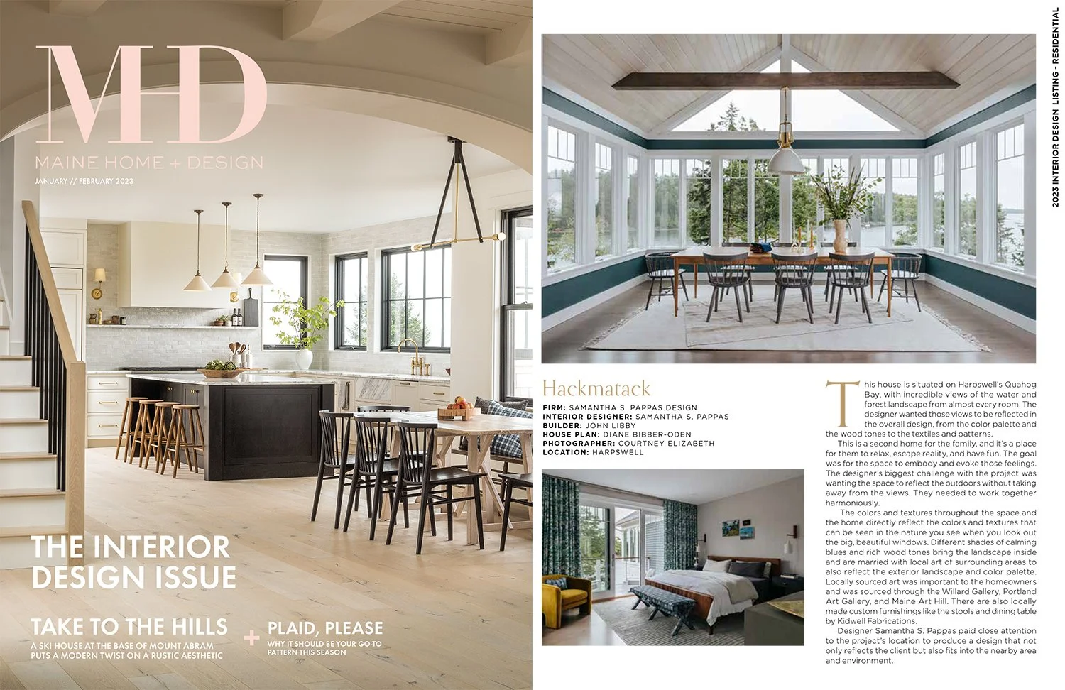 Featured: Maine Home + Design Jan/Feb 2023 — The Willard Gallery