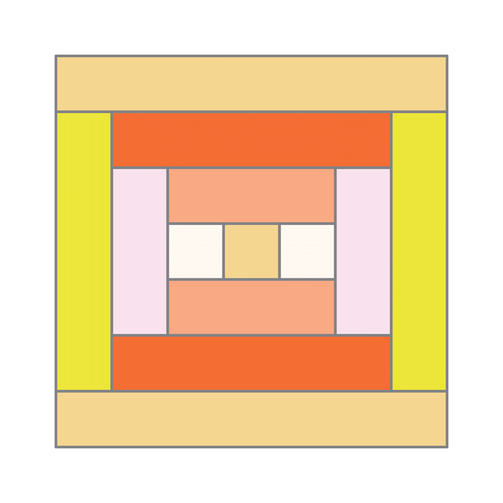 DIY Scrappy Courthouse Steps Quilt Block Tutorial — Broadcloth Studio