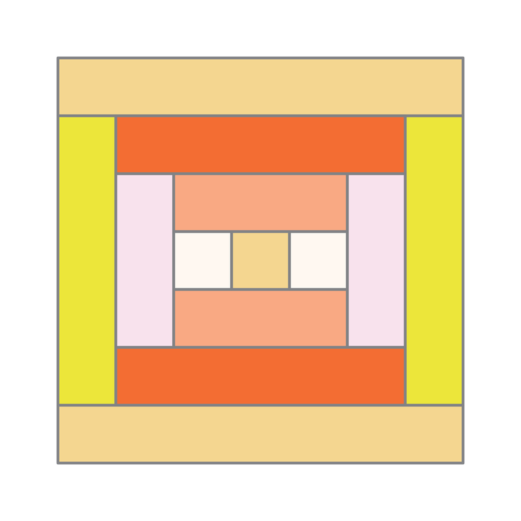 DIY Scrappy Courthouse Steps Quilt Block Tutorial — Broadcloth Studio