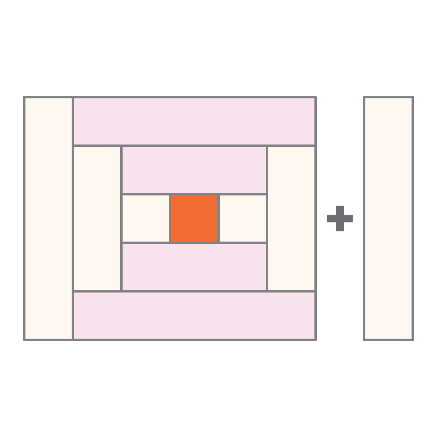 Step-by-Step Guide: Making a Courthouse Steps Quilt Block — Broadcloth ...
