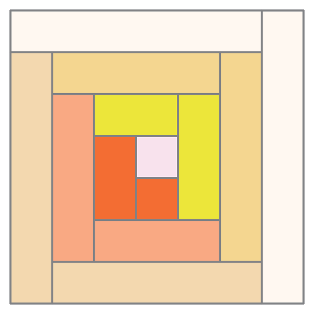 DIY Scrappy Log Cabin Quilt Block Tutorial — Broadcloth Studio