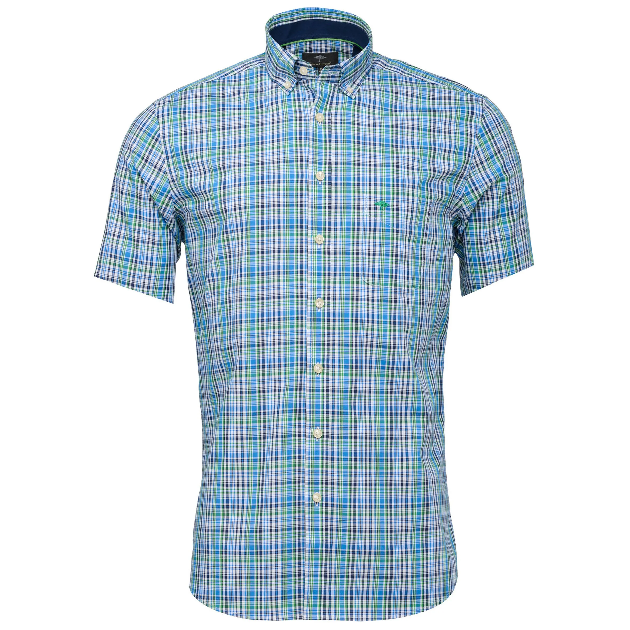 Fynch Hatton Short Sleeves Shirt - 1122-8111 8113 Mango Check — JETHWA ...