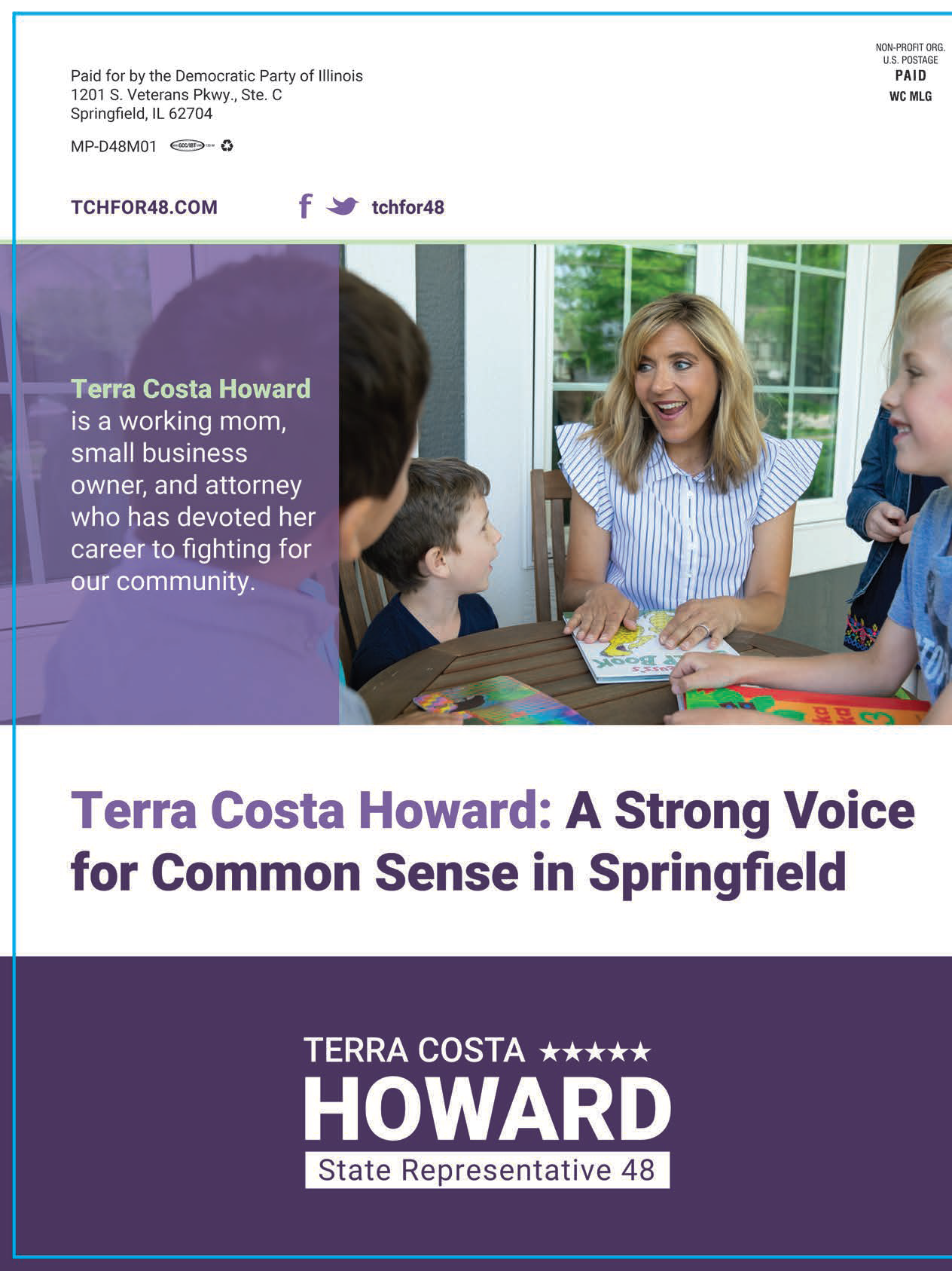 Terra Costa Howard for State Rep., Democratic Party of IL — Leslie ...
