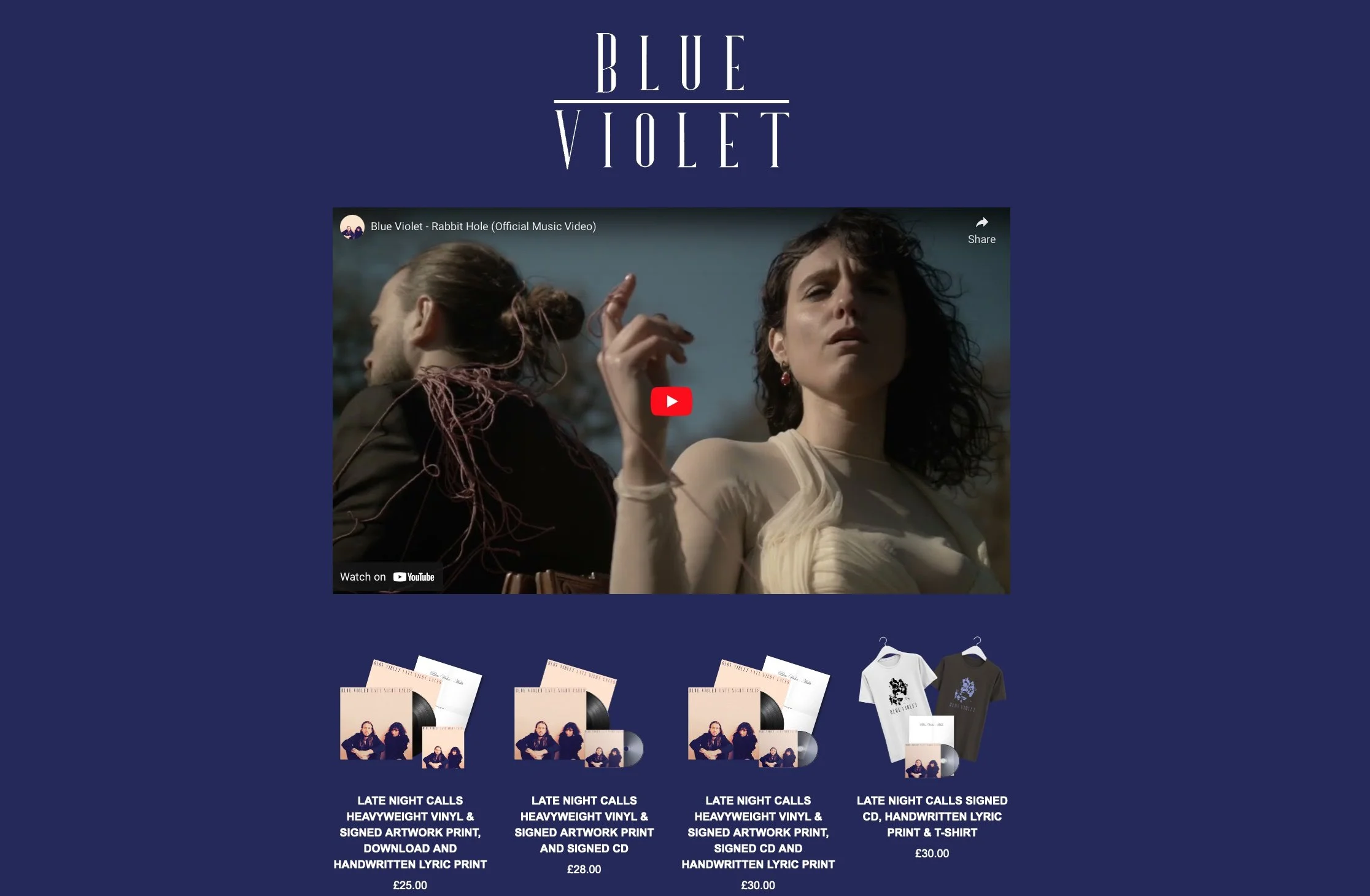 Merch — Blue Violet