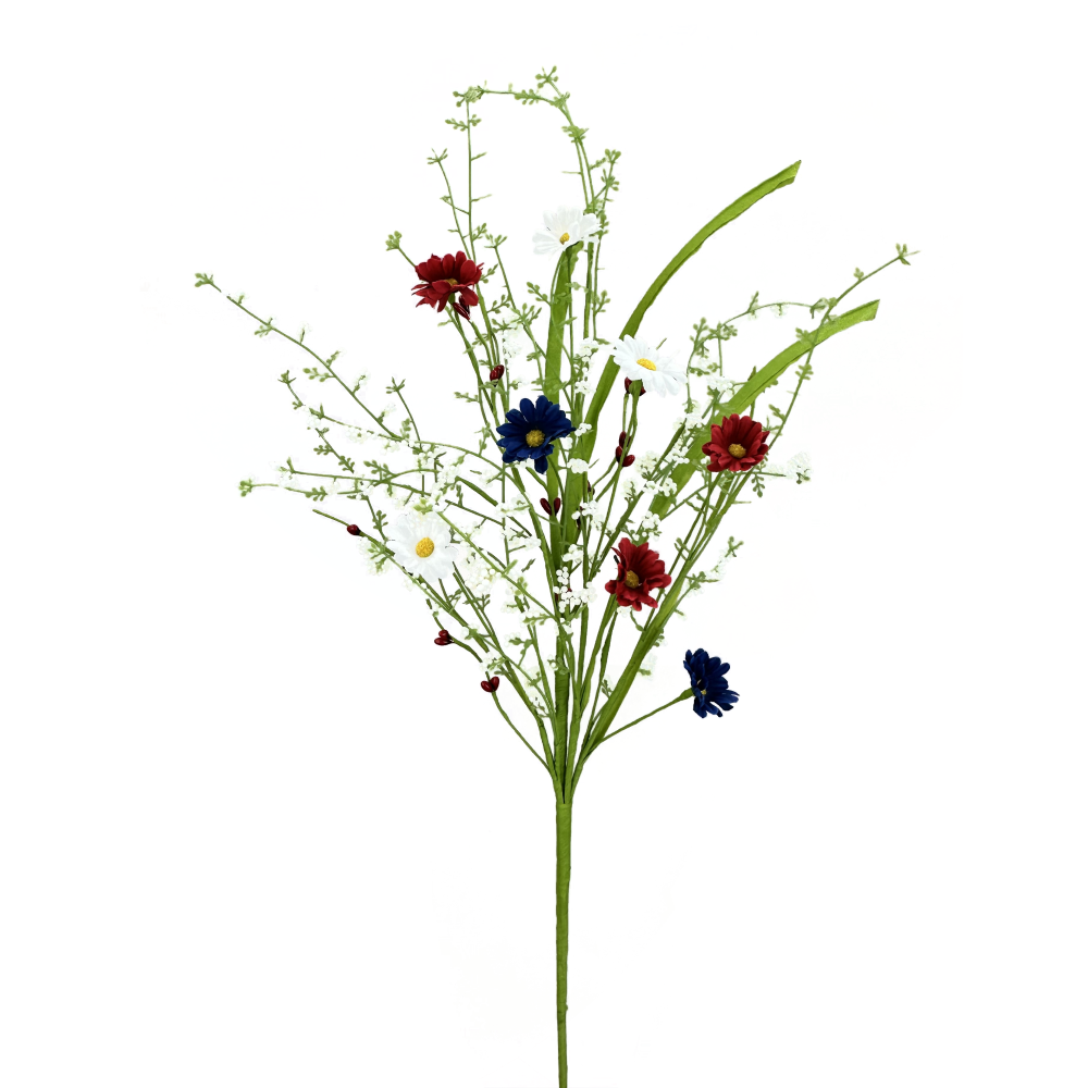 Glitter Patriotic Star Spray, 29" — Holiday Whimsy