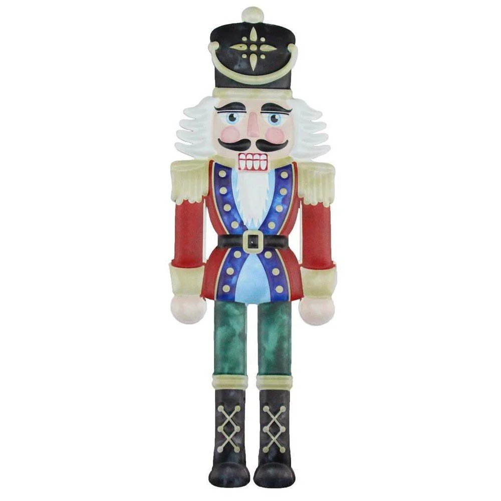 Metal Embossed Nutcracker: Pastel, 12" — Holiday Whimsy