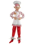 RAZ 24" Poseable Elf with Champagne Glass — Holiday Whimsy