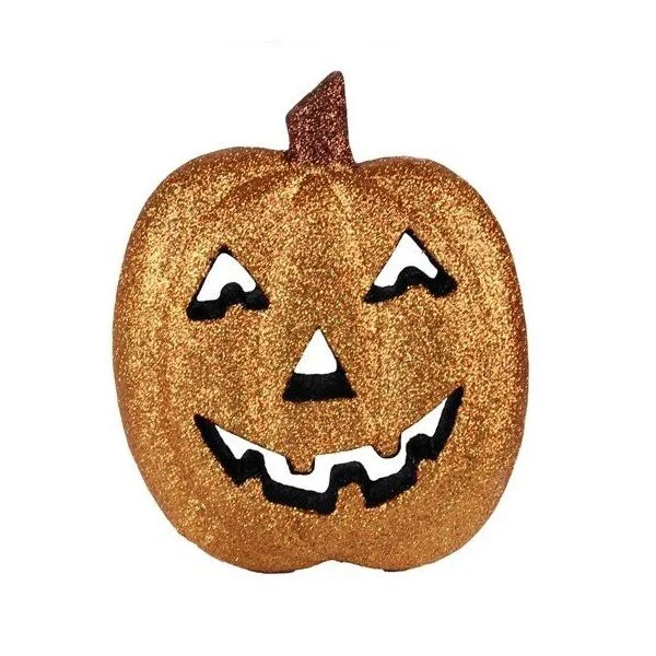 Glitter Pumpkins, Set of 3, Assorted Colors — Holiday Whimsy