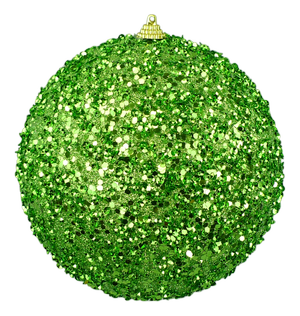 Jewel Ball Ornament: Red/White/Silver, 5" — Holiday Whimsy