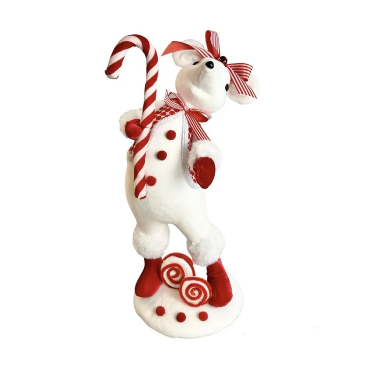 Wired Velvet Candy Cane Rope Garland, 48" — Holiday Whimsy