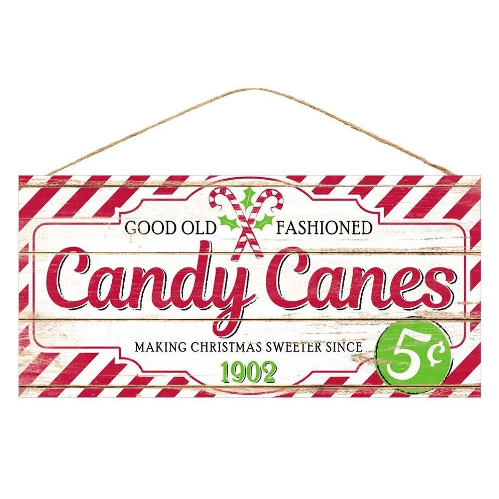 Wired Velvet Candy Cane Rope Garland, 48" — Holiday Whimsy