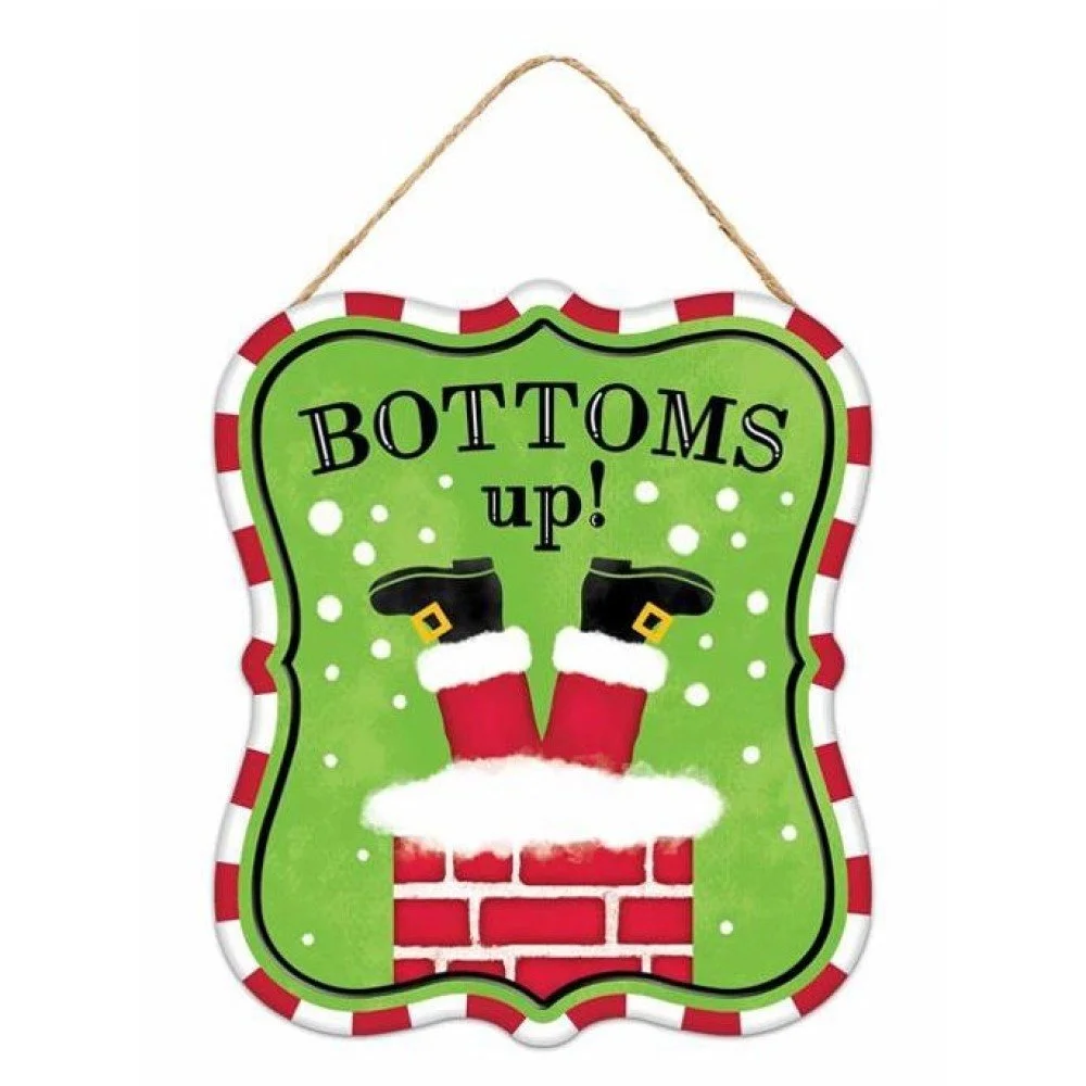 Metal Santa Face, 8" dia. — Holiday Whimsy