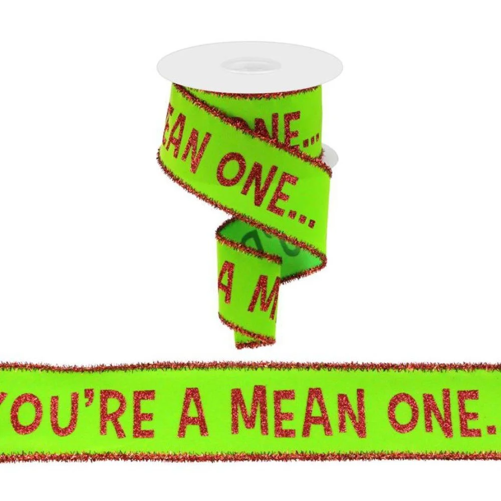 You're A Mean One/Velvet, 2.5" — Holiday Whimsy