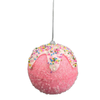 Pink Icy Ball Ornament, 4.5" — Holiday Whimsy