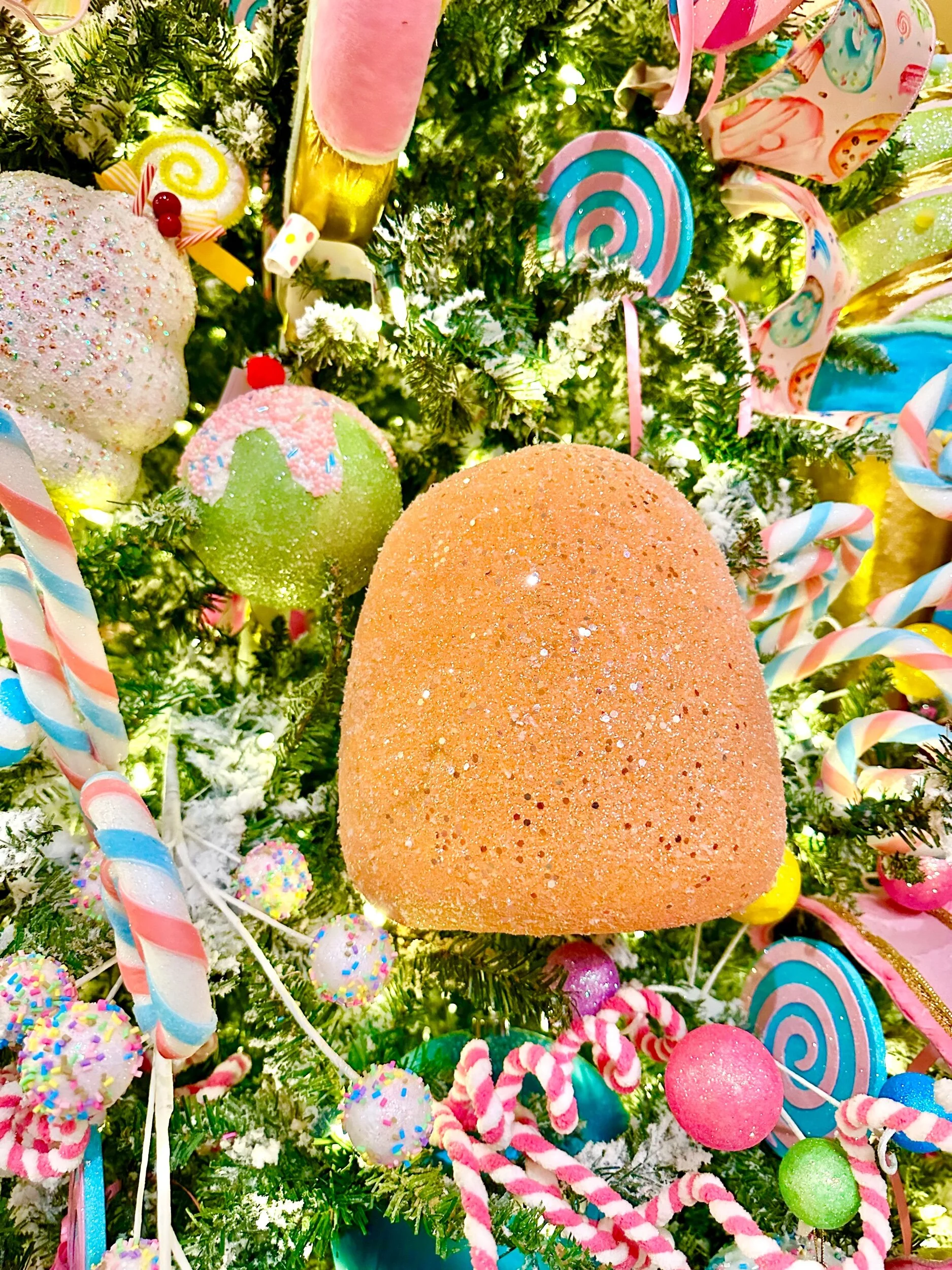 6 Piece Iced Gumdrop Ornament Set: Pink, 3.5" — Holiday Whimsy