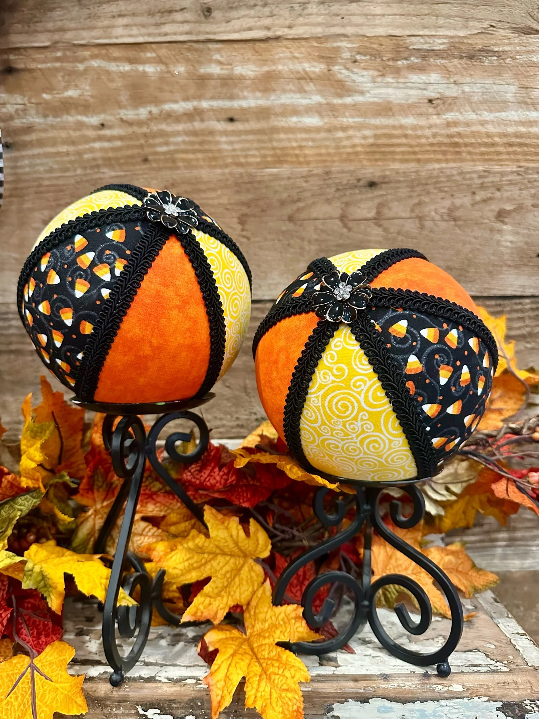 Candy Corn Ornament Set, 6” dia. — Holiday Whimsy