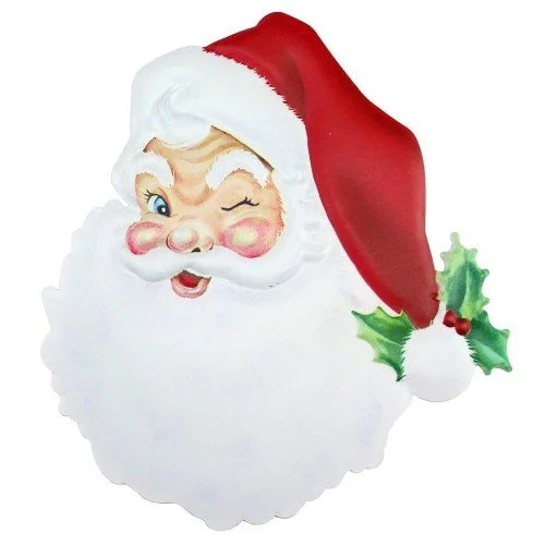 Glitter Sequin Santa Hat Tree Topper, 10" — Holiday Whimsy