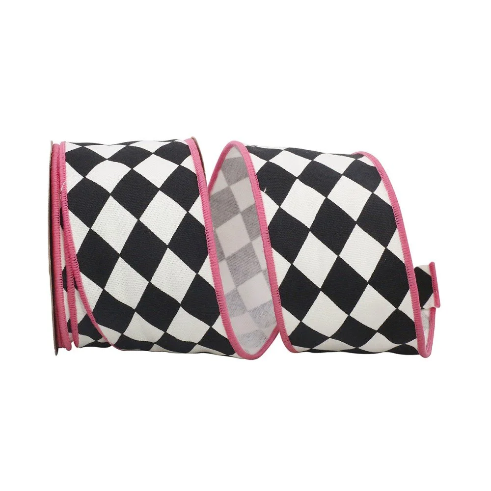 Diamond Classic: Black/White/Pink, 2.5" — Holiday Whimsy