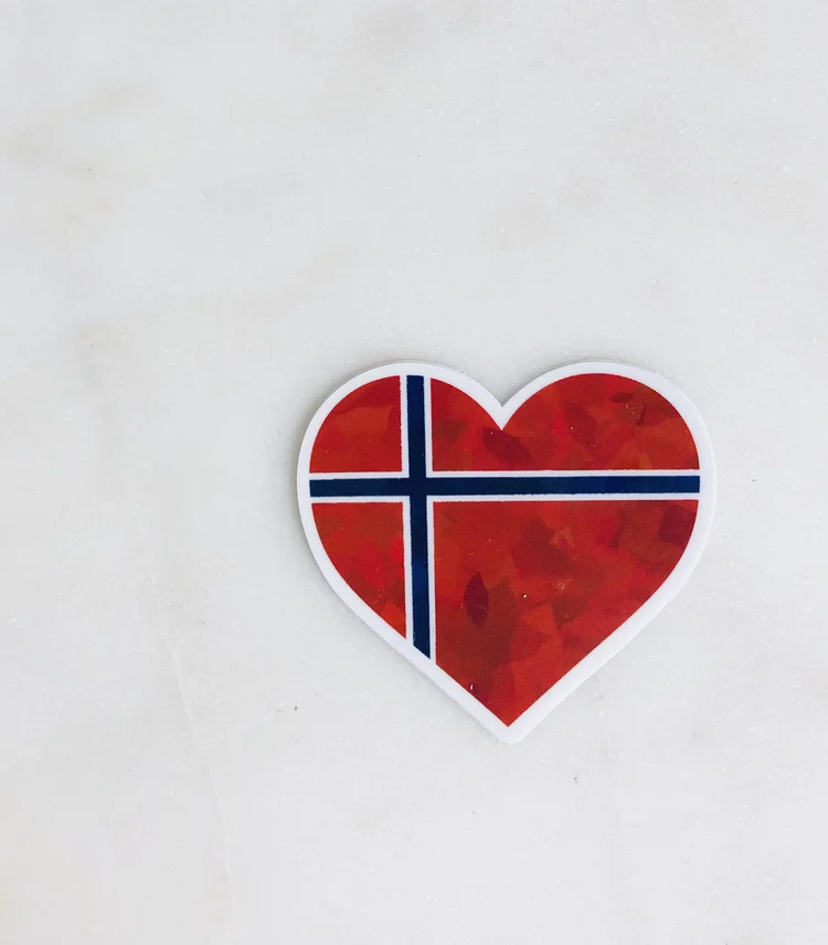 Denmark Flag Sticker — Scandinavian Hearts
