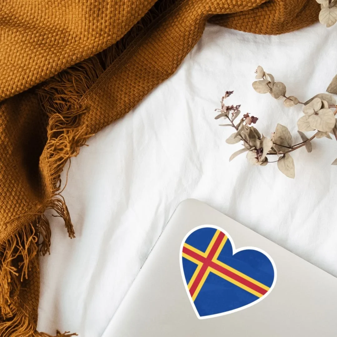 Denmark Flag Sticker — Scandinavian Hearts