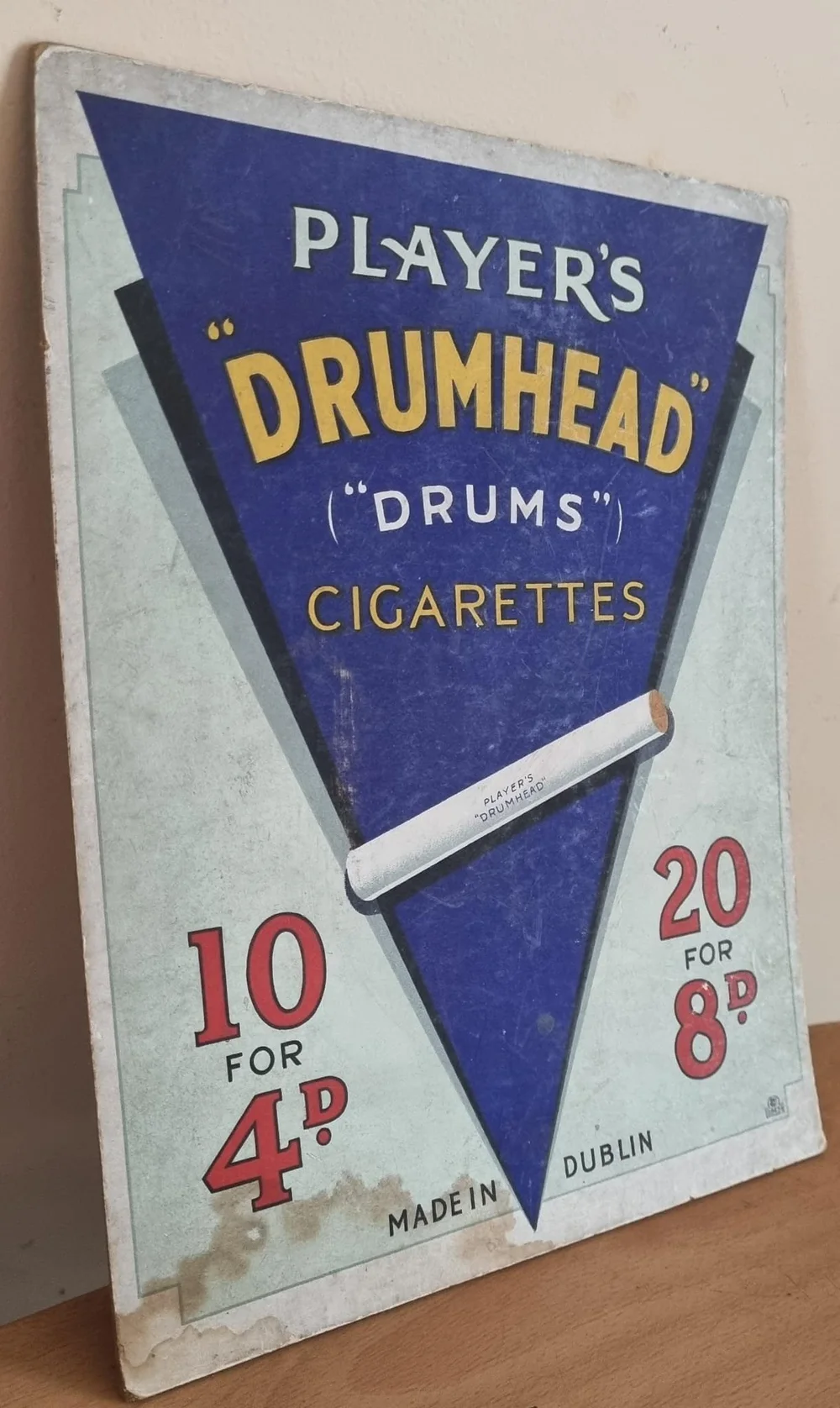 Rare celluloid Art Nouveau Showcard for Abdullah Cigarettes — Brittas ...
