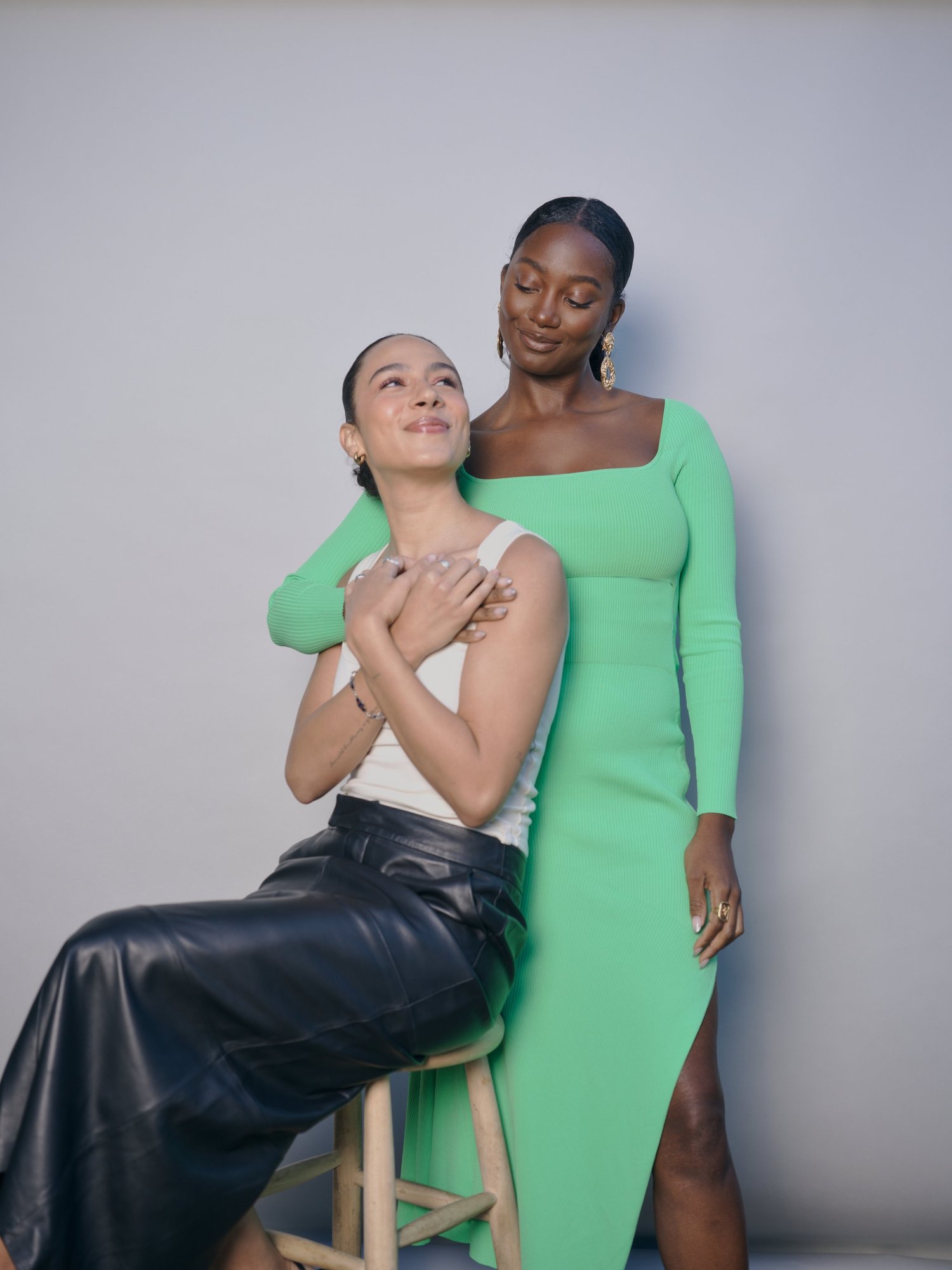 "Kaos" star Aurora Perrineau and "The Porter" actress Mouna Traoré bond ...