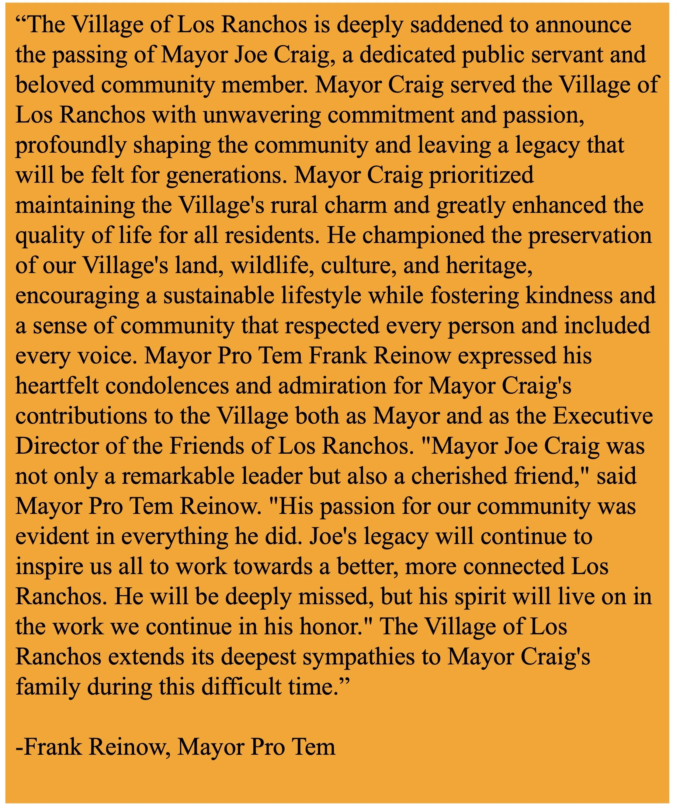 The Village of Los Ranchos de Albuquerque