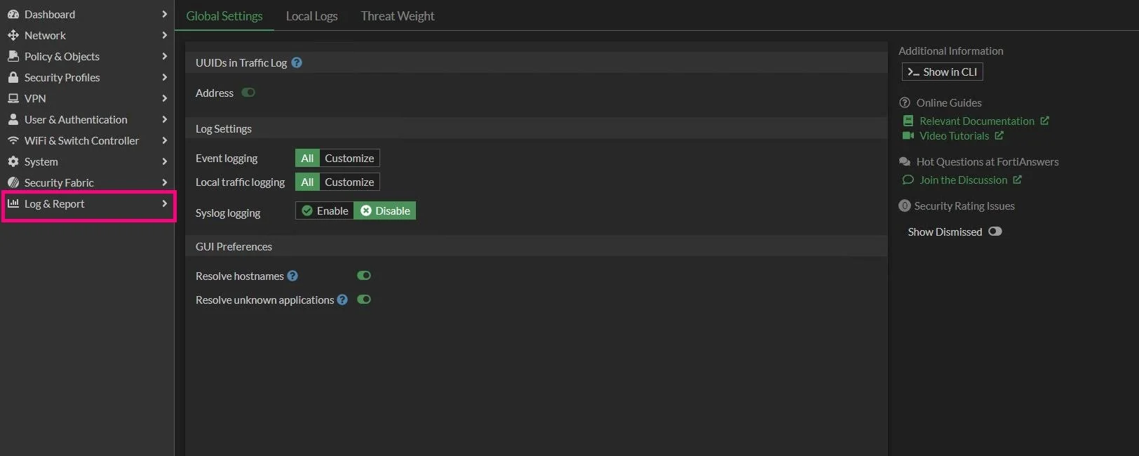 Integration of FortiGate Firewall with Elasticsearch — Infra Security Code