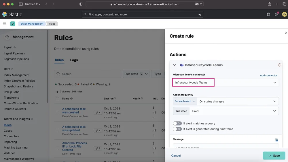 How to Create Log Threshold Rules in Elastic Observability — Infra Security Code