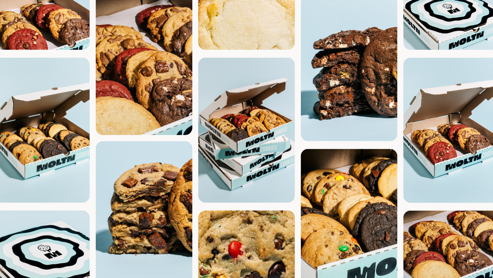 MOLTN Cookies | baked on demand, delivered warm.