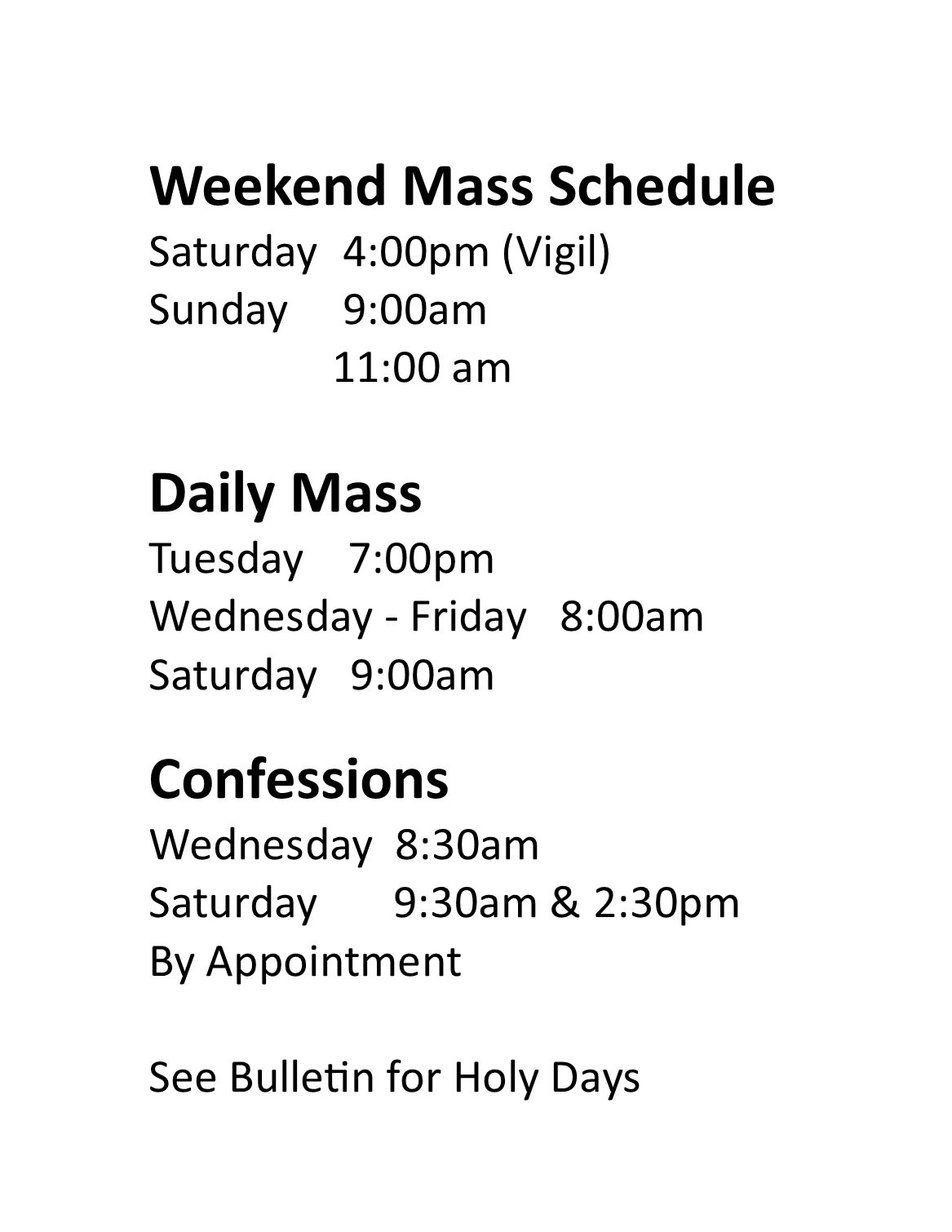 Holy Spirit Catholic Church