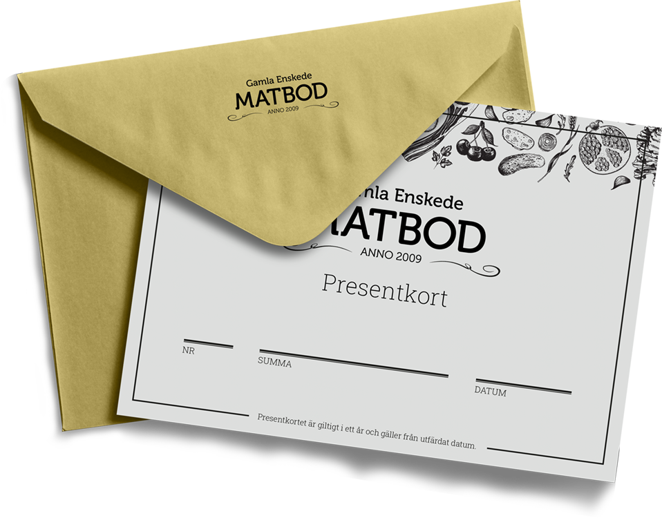 Presentkort | Ge en smakfull gåva idag — Gamla Enskede Matbod
