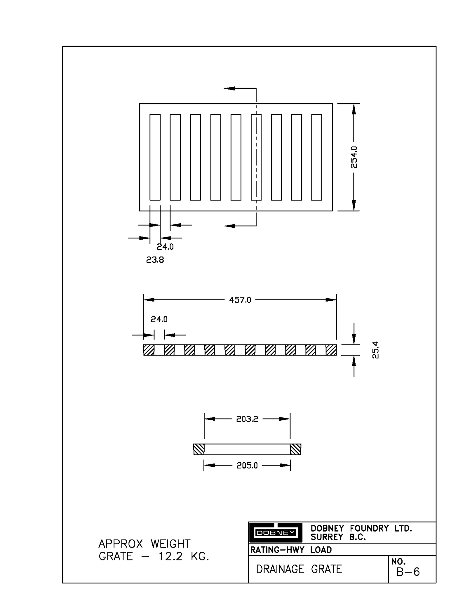 Drainage Frames & Grates — Dobney Foundry Ltd.