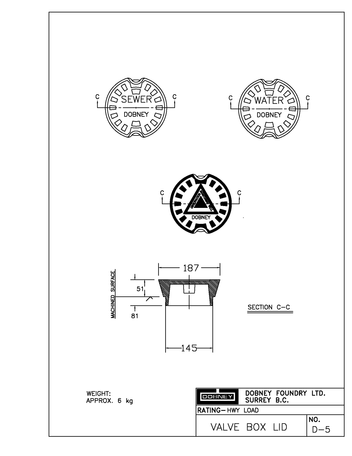 Valve & Service Boxes — Dobney Foundry Ltd.