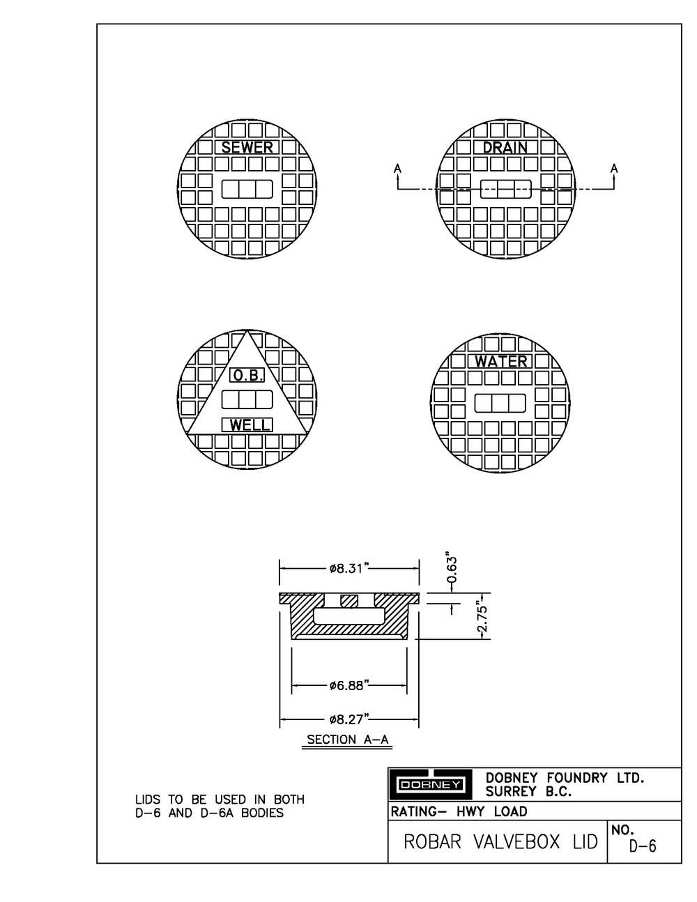 Valve & Service Boxes — Dobney Foundry Ltd.