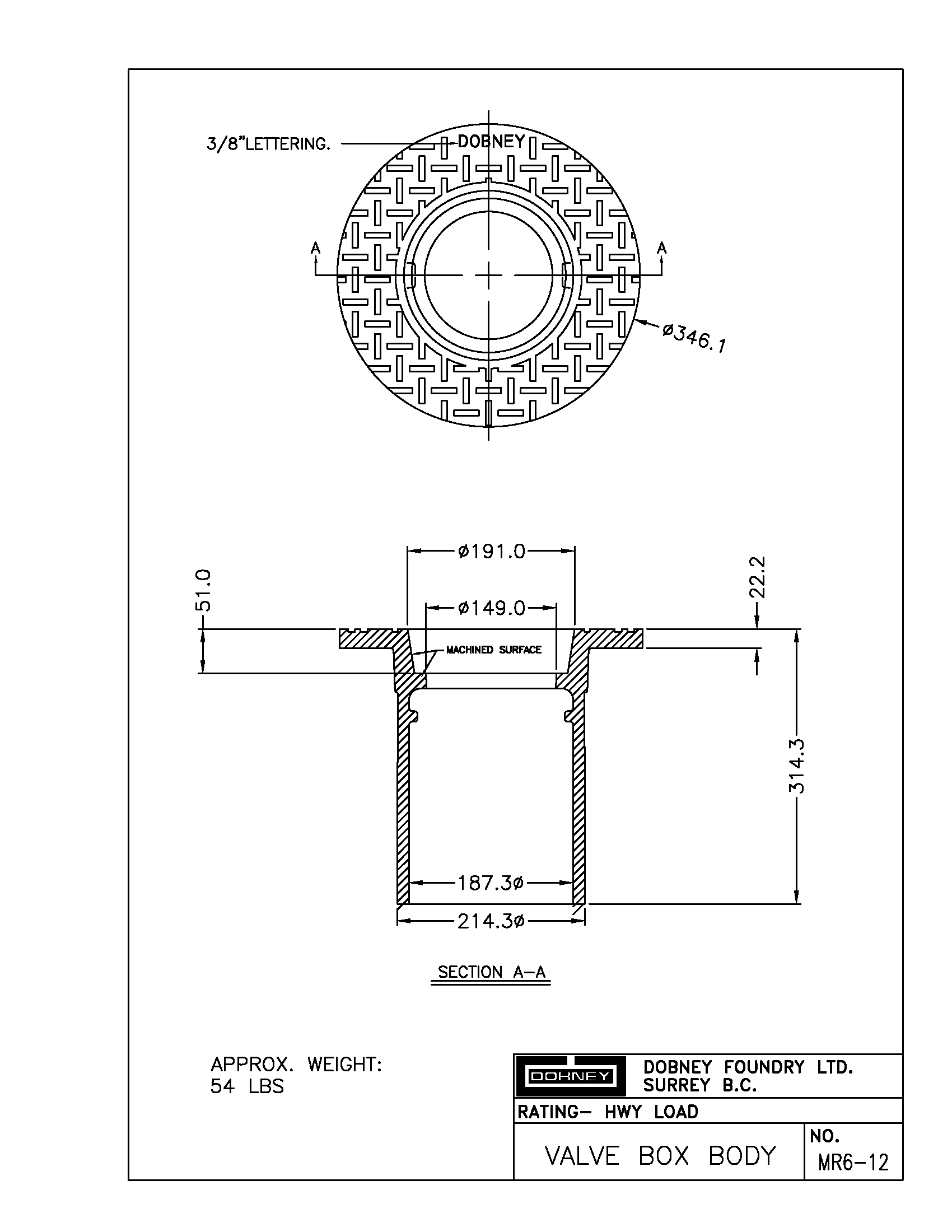 Valve & Service Boxes — Dobney Foundry Ltd.