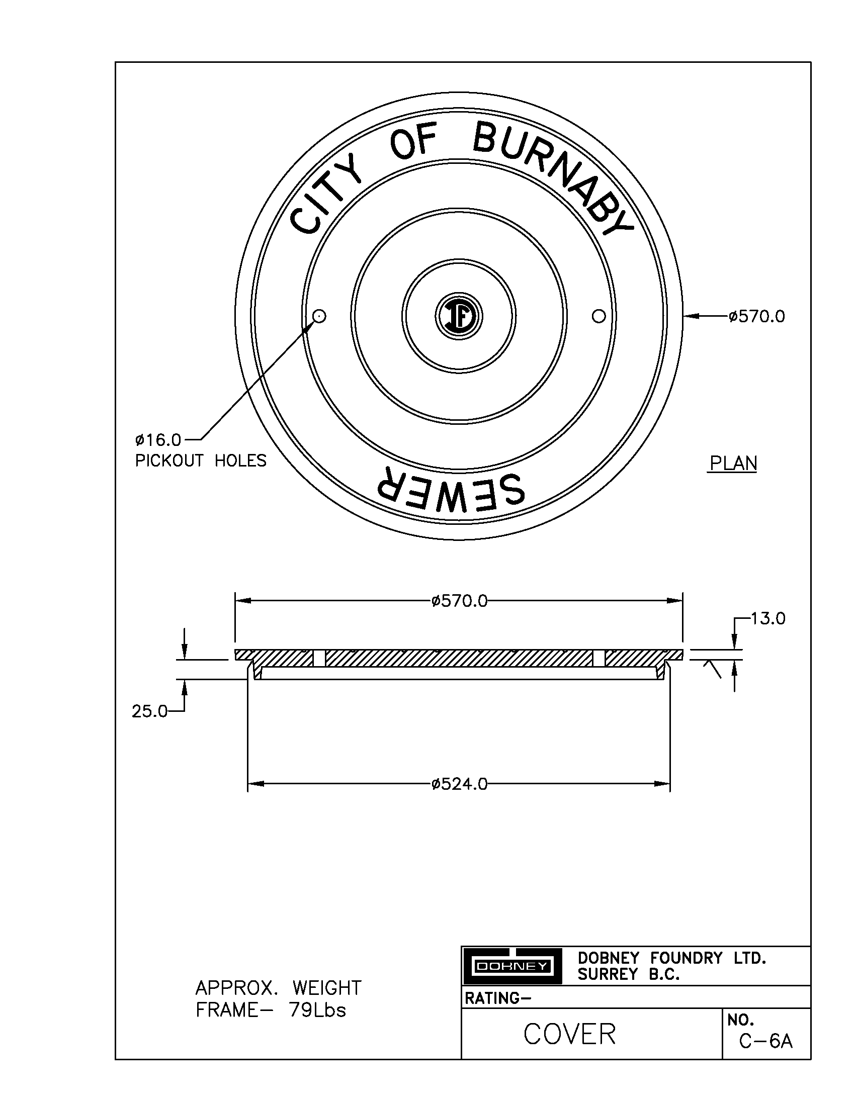 Manhole Frames & Covers — Dobney Foundry Ltd.