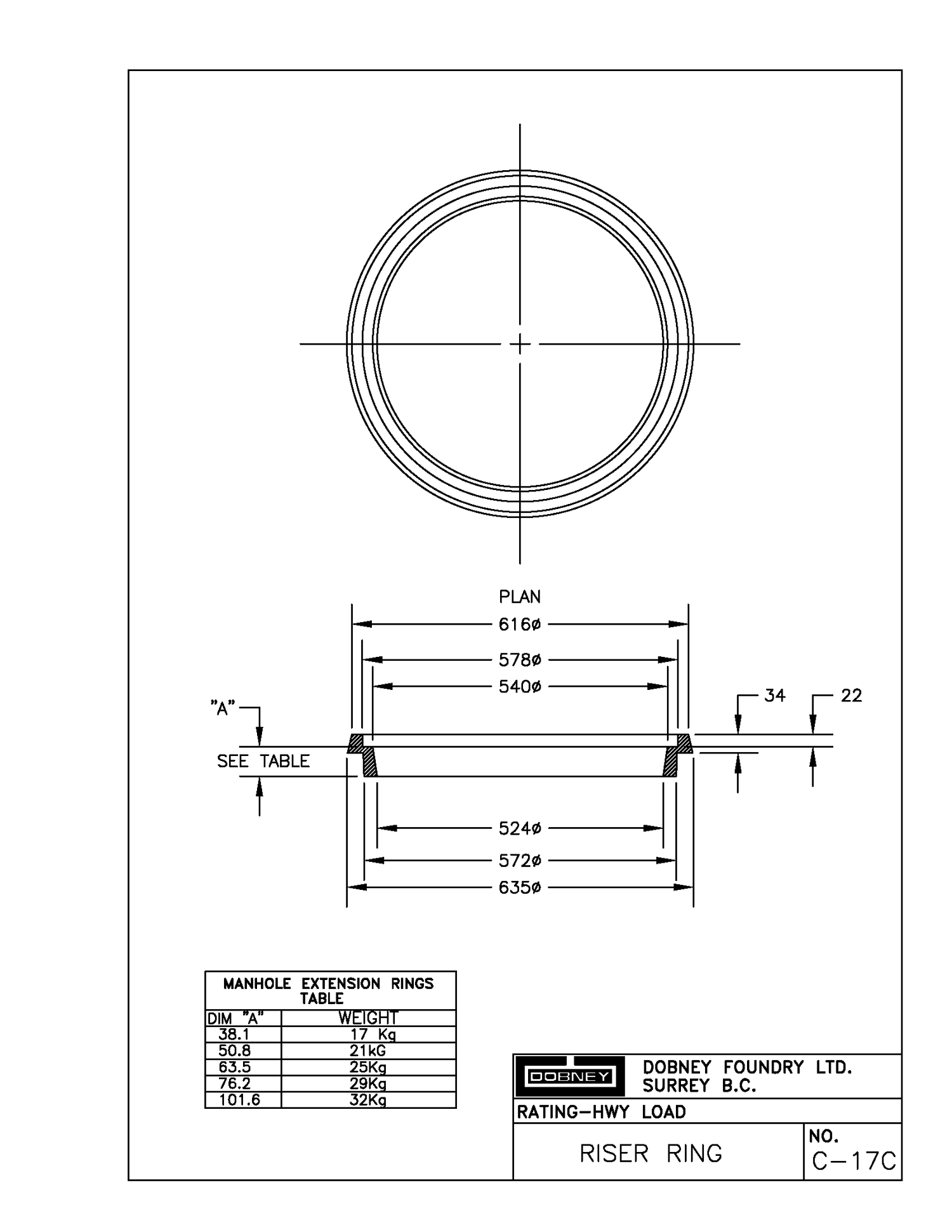 Manhole Frames & Covers — Dobney Foundry Ltd.